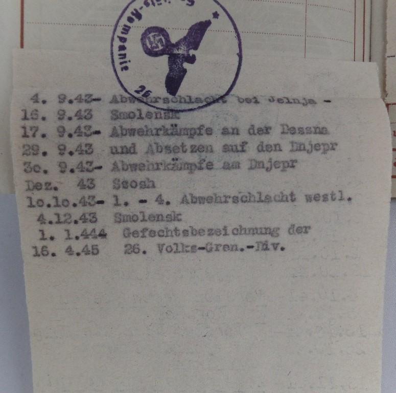 Kurland Docs | Wehrpass/citation/photoalbum grouping - WH (Heer) - 32 ...