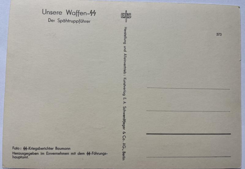 Kurland Docs | "Waffen-SS" postcard "Unsere Waffen-SS"- 3.SS-Pz.Div ...
